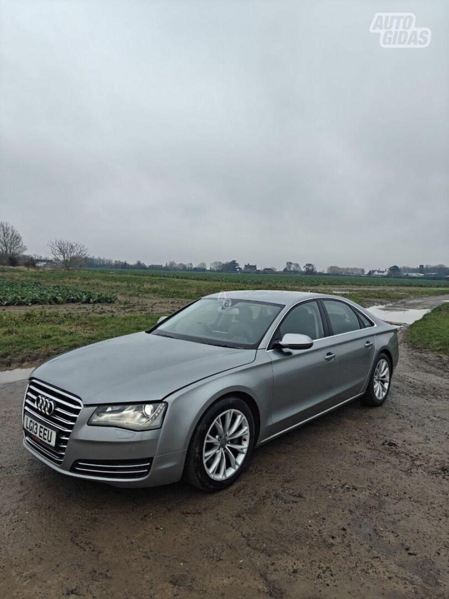 Pelēks Audi A8 2013 Klaipėda, ar dzinēja tilpumu 3.00 L un nobraukumu 230 tūkst. km par 7750 €, foto 1 vietnē AUTOMOTO.COM.LV