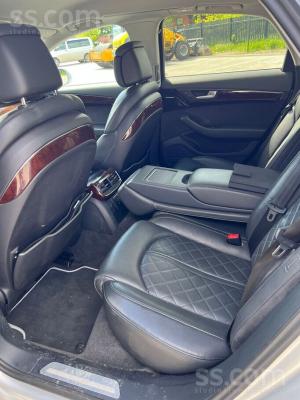 Grey Audi A8 2013 in Riga, with an engine capacity of 3.00 L and mileage of 310 thousand km for 11500 €, photo 6 on AUTOMOTO.COM.LV