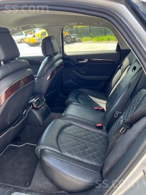Grey Audi A8 2013 in Riga, with an engine capacity of 3.00 L and mileage of 310 thousand km for 11500 €, photo 8 on AUTOMOTO.COM.LV