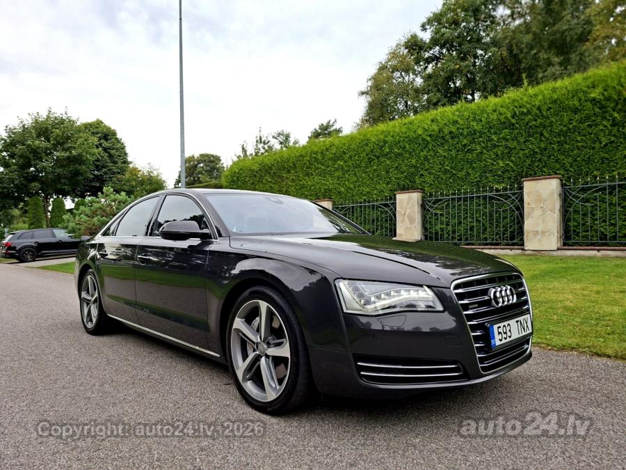 Grey Audi A8 2013 in Tallinn, with an engine capacity of 3.00 L and mileage of 188 thousand km for 17900 €, photo 4 on AUTOMOTO.COM.LV