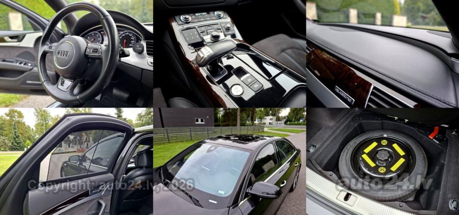 Grey Audi A8 2013 in Tallinn, with an engine capacity of 3.00 L and mileage of 188 thousand km for 17900 €, photo 26 on AUTOMOTO.COM.LV