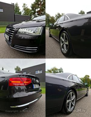 Grey Audi A8 2013 in Tallinn, with an engine capacity of 3.00 L and mileage of 188 thousand km for 17900 €, photo 28 on AUTOMOTO.COM.LV