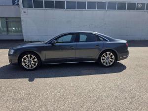 Grey Audi A8 2014 in Vilnius, with an engine capacity of 2.97 L and mileage of 230 thousand km for 19950 €, photo  on AUTOMOTO.COM.LV