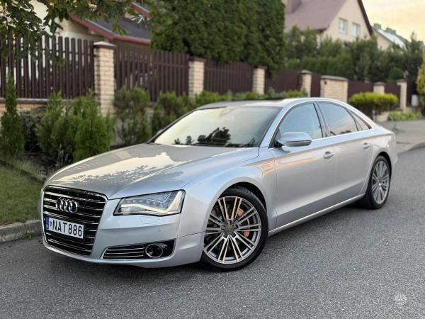 Grey Audi A8 2014 in Vilnius, with an engine capacity of 4.13 L and mileage of 280 thousand km for 11950 €, photo 4 on AUTOMOTO.COM.LV