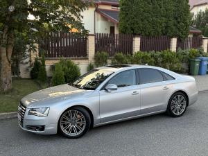 Grey Audi A8 2014 in Vilnius, with an engine capacity of 4.13 L and mileage of 280 thousand km for 11950 €, photo 10 on AUTOMOTO.COM.LV