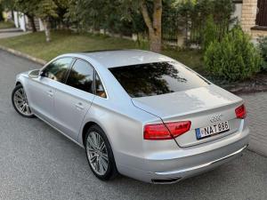 Grey Audi A8 2014 in Vilnius, with an engine capacity of 4.13 L and mileage of 280 thousand km for 11950 €, photo 17 on AUTOMOTO.COM.LV