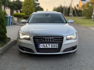 Grey Audi A8 2014 in Vilnius, with an engine capacity of 4.13 L and mileage of 280 thousand km for 11950 €, photo 34 on AUTOMOTO.COM.LV