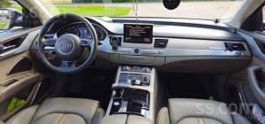 Grey Audi A8 2015 in Preili, with an engine capacity of 4.20 L and mileage of 313 thousand km for 22100 €, photo 14 on AUTOMOTO.COM.LV