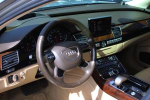 Grey Audi A8 2016 in Vilnius, with an engine capacity of 3.99 L and mileage of 163 thousand km for 10400 €, photo 16 on AUTOMOTO.COM.LV