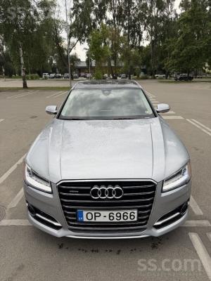 Grey Audi A8 2016 in Riga, with an engine capacity of 3.00 L and mileage of 112 thousand km for 29500 €, photo 11 on AUTOMOTO.COM.LV