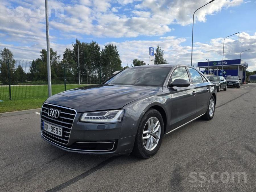 Pelēks Audi A8 2016 Rīga, ar dzinēja tilpumu 3.00 L un nobraukumu 360 tūkst. km par 12000 €, foto 1 vietnē AUTOMOTO.COM.LV