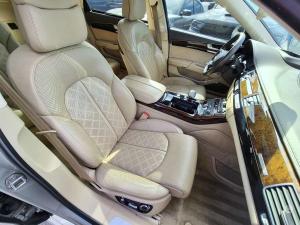 Grey Audi A8 2016 in Vilnius, with an engine capacity of 3.99 L and mileage of 163 thousand km for 9900 €, photo 12 on AUTOMOTO.COM.LV