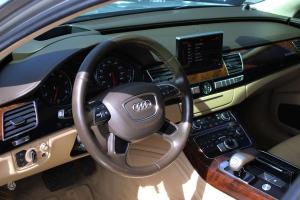 Grey Audi A8 2016 in Vilnius, with an engine capacity of 3.99 L and mileage of 163 thousand km for 9900 €, photo 16 on AUTOMOTO.COM.LV