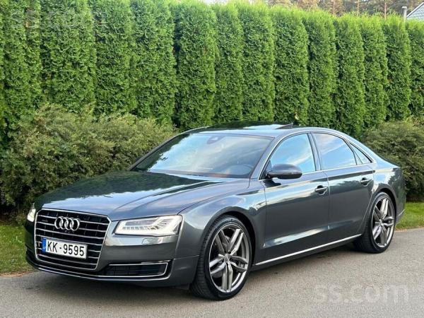 Audi A8 2016 Rīga vietnē Pelēks Audi A8 2016 Rīga, ar dzinēja tilpumu 3.00 L un nobraukumu 360 tūkst. km par 13500 €, foto 1 vietnē AUTOMOTO.COM.LV