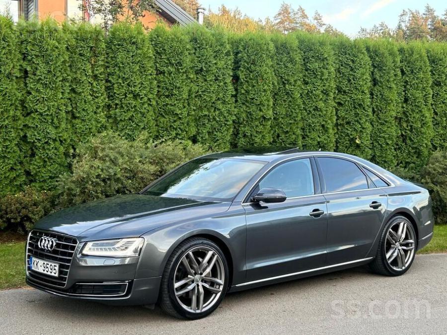 Pelēks Audi A8 2016 Rīga, ar dzinēja tilpumu 3.00 L un nobraukumu 360 tūkst. km par 13500 €, foto 3 vietnē AUTOMOTO.COM.LV