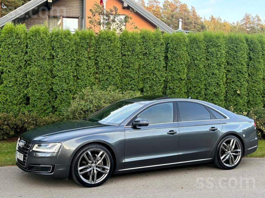 Pelēks Audi A8 2016 Rīga, ar dzinēja tilpumu 3.00 L un nobraukumu 360 tūkst. km par 13500 €, foto 4 vietnē AUTOMOTO.COM.LV