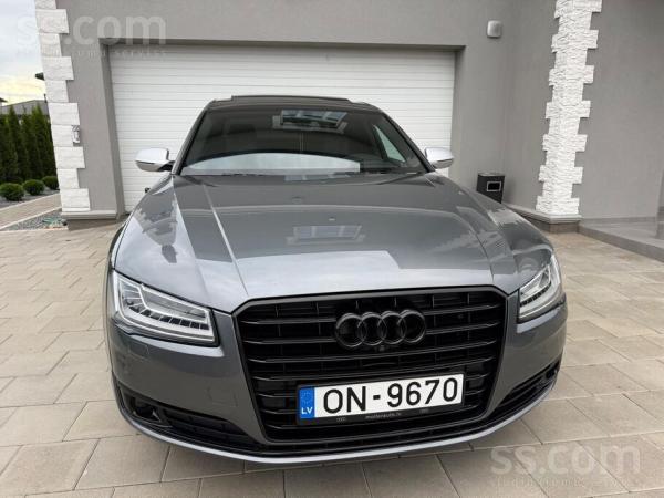 Grey Audi A8 2016 in Riga, with an engine capacity of 3.00 L and mileage of 213 thousand km for 20000 €, photo 5 on AUTOMOTO.COM.LV