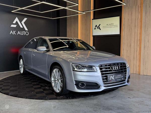 Grey Audi A8 2017 in Kaunas, with an engine capacity of 2.97 L and mileage of 134 thousand km for 28990 €, photo 3 on AUTOMOTO.COM.LV