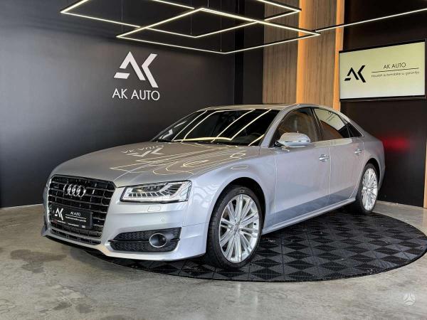 Grey Audi A8 2017 in Kaunas, with an engine capacity of 2.97 L and mileage of 134 thousand km for 28990 €, photo 6 on AUTOMOTO.COM.LV