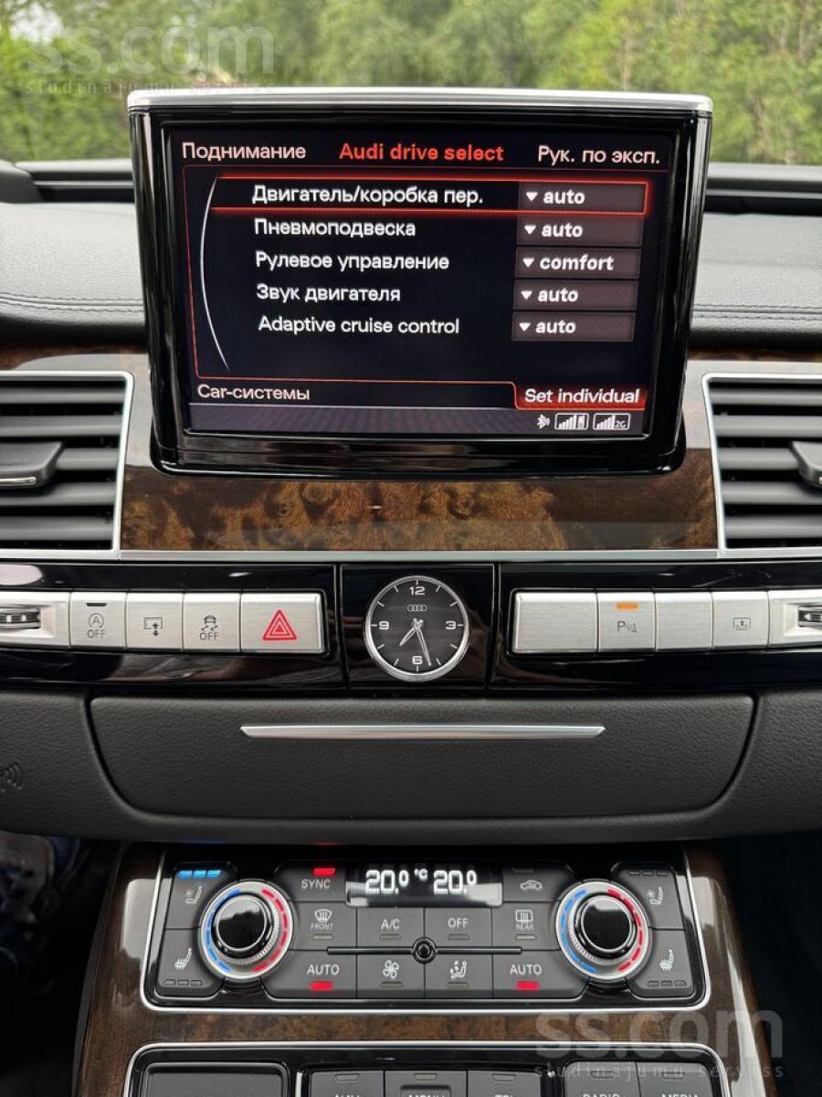 Pelēks Audi A8 2017 Rīga, ar dzinēja tilpumu 3.00 L un nobraukumu 252 tūkst. km par 21800 €, foto 35 vietnē AUTOMOTO.COM.LV