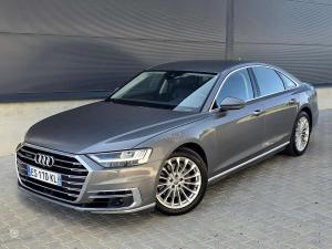 Pelēks Audi A8 2017 Šauļi, ar dzinēja tilpumu 2.97 L un nobraukumu 380 tūkst. km par 22500 €, foto  vietnē AUTOMOTO.COM.LV
