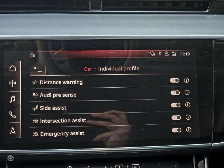 Pelēks Audi A8 2017 Šauļi, ar dzinēja tilpumu 2.97 L un nobraukumu 380 tūkst. km par 22500 €, foto 41 vietnē AUTOMOTO.COM.LV