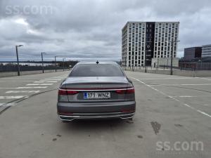 Grey Audi A8 2018 in Riga, with an engine capacity of 3.00 L and mileage of 133 thousand km for 49900 €, photo 3 on AUTOMOTO.COM.LV