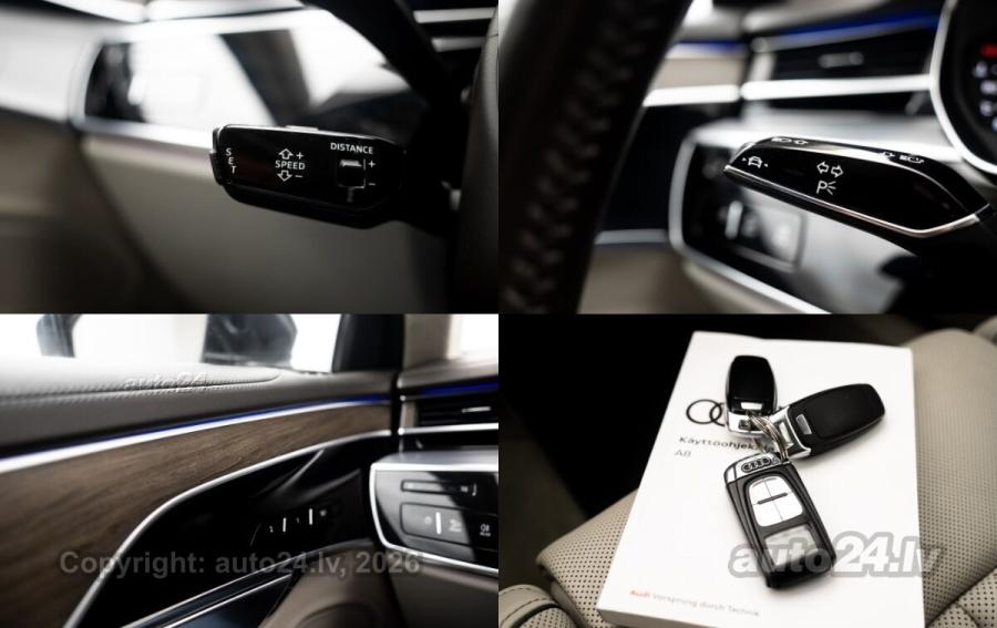 Grey Audi A8 2018 in Tallinn, with an engine capacity of 3.00 L and mileage of 238 thousand km for 30999 €, photo 15 on AUTOMOTO.COM.LV