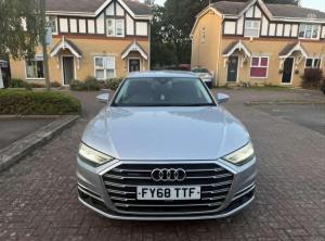 Grey Audi A8 2018 in Telschi, with an engine capacity of 2.97 L and mileage of 105 thousand km for 15000 €, photo 3 on AUTOMOTO.COM.LV