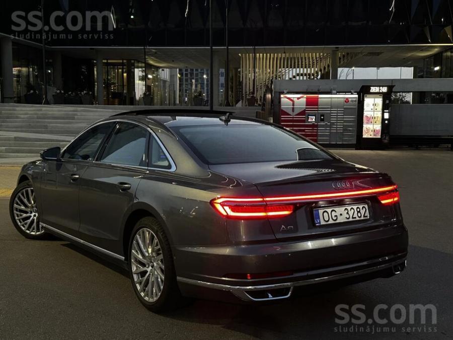 Pelēks Audi A8 2018 Rīga, ar dzinēja tilpumu 3.00 L un nobraukumu 265 tūkst. km par 34200 €, foto 5 vietnē AUTOMOTO.COM.LV