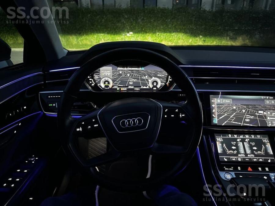 Pelēks Audi A8 2018 Rīga, ar dzinēja tilpumu 3.00 L un nobraukumu 265 tūkst. km par 34200 €, foto 16 vietnē AUTOMOTO.COM.LV
