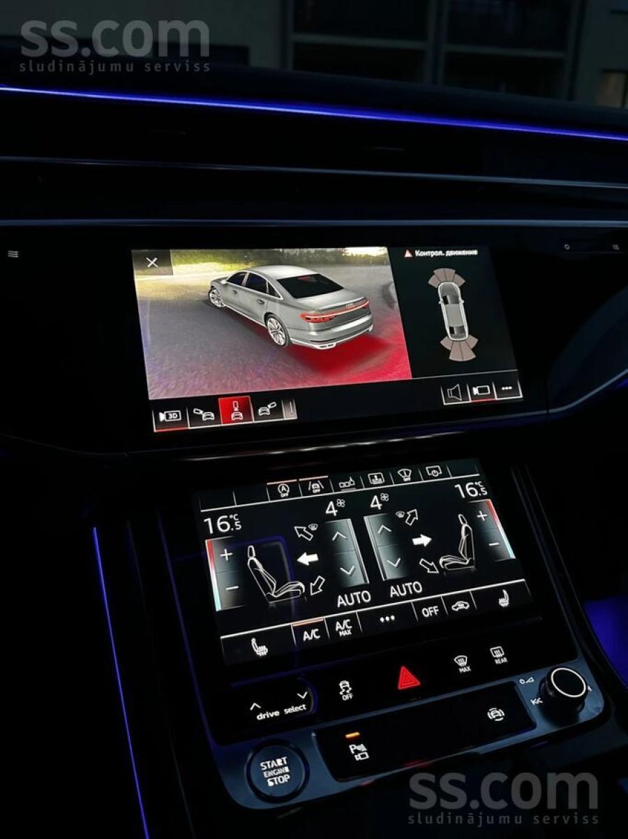Pelēks Audi A8 2018 Rīga, ar dzinēja tilpumu 3.00 L un nobraukumu 265 tūkst. km par 34200 €, foto 19 vietnē AUTOMOTO.COM.LV