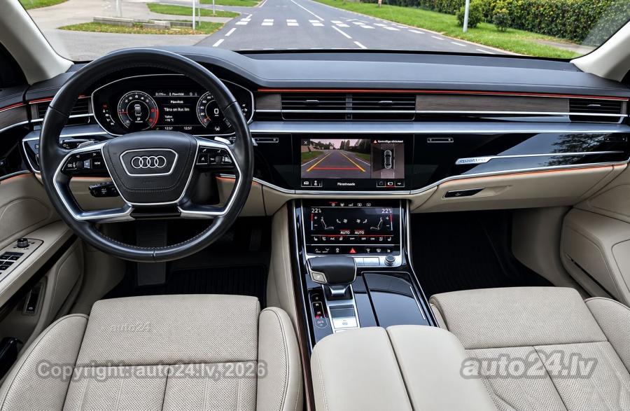 Grey Audi A8 2018 in Tallinn, with an engine capacity of 3.00 L and mileage of 239 thousand km for 30990 €, photo 8 on AUTOMOTO.COM.LV