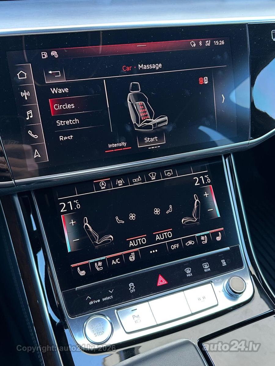 Grey Audi A8 2019 in Tallinn, with an engine capacity of 3.00 L and mileage of 105 thousand km for 45000 €, photo 13 on AUTOMOTO.COM.LV