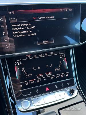 Grey Audi A8 2019 in Tallinn, with an engine capacity of 3.00 L and mileage of 105 thousand km for 45000 €, photo 21 on AUTOMOTO.COM.LV