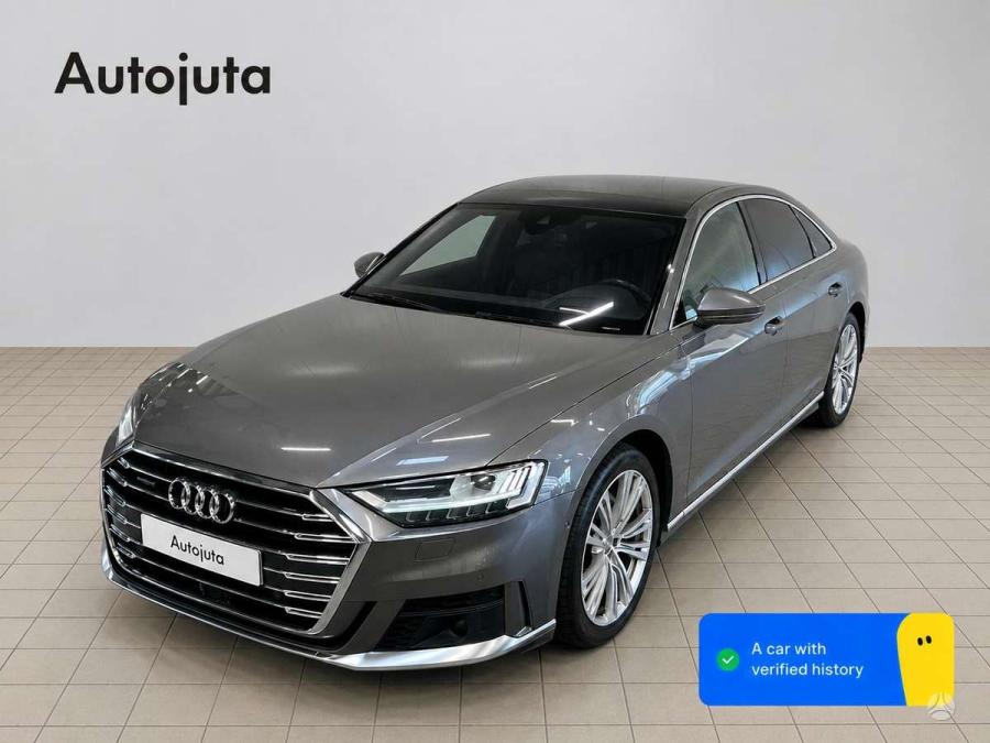 Grey Audi A8 2019 in Kaunas, with an engine capacity of 2.97 L and mileage of 197 thousand km for 32800 €, photo 1 on AUTOMOTO.COM.LV