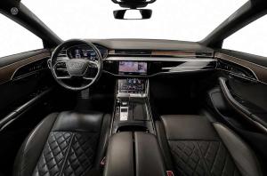 Grey Audi A8 2019 in Kaunas, with an engine capacity of 2.97 L and mileage of 197 thousand km for 32800 €, photo 5 on AUTOMOTO.COM.LV