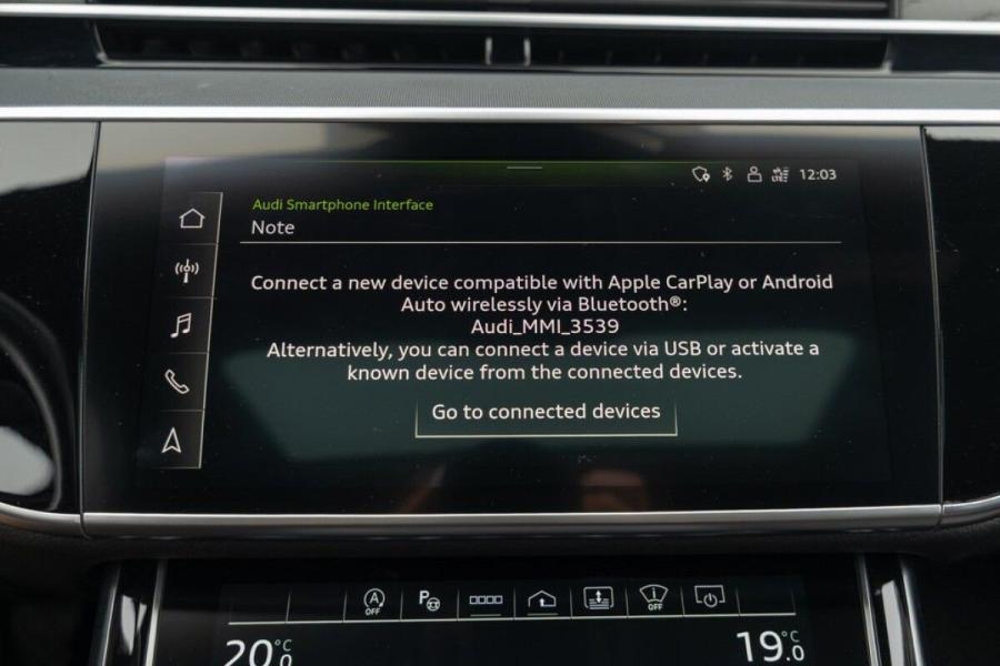Pelēks Audi A8 2021 Viļņa, ar dzinēja tilpumu 3.00 L un nobraukumu 113 tūkst. km par 48000 €, foto 26 vietnē AUTOMOTO.COM.LV