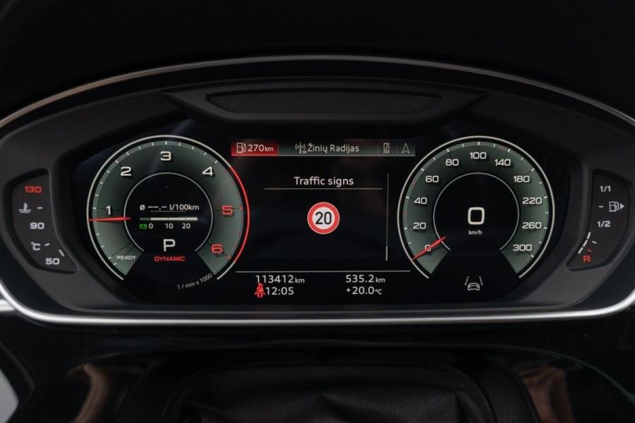 Pelēks Audi A8 2021 Viļņa, ar dzinēja tilpumu 3.00 L un nobraukumu 113 tūkst. km par 48000 €, foto 32 vietnē AUTOMOTO.COM.LV