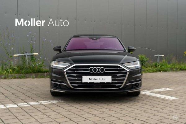 Grey Audi A8 2021 in Vilnius, with an engine capacity of 3.00 L and mileage of 113 thousand km for 48000 €, photo 4 on AUTOMOTO.COM.LV