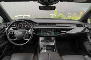 Pelēks Audi A8 2021 Viļņa, ar dzinēja tilpumu 3.00 L un nobraukumu 113 tūkst. km par 48000 €, foto 9 vietnē AUTOMOTO.COM.LV