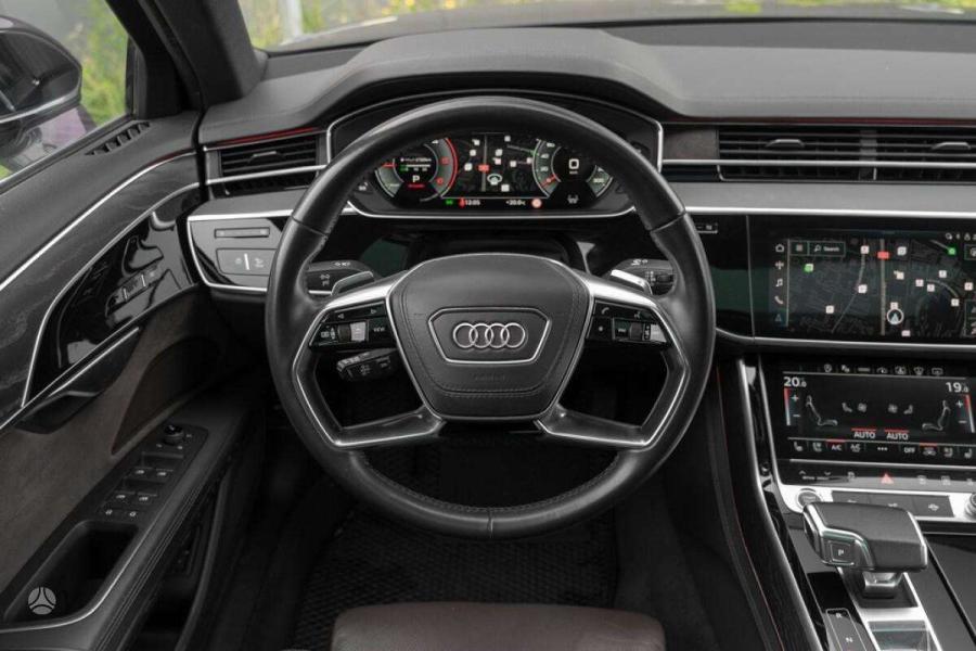 Pelēks Audi A8 2021 Viļņa, ar dzinēja tilpumu 3.00 L un nobraukumu 113 tūkst. km par 48000 €, foto 10 vietnē AUTOMOTO.COM.LV