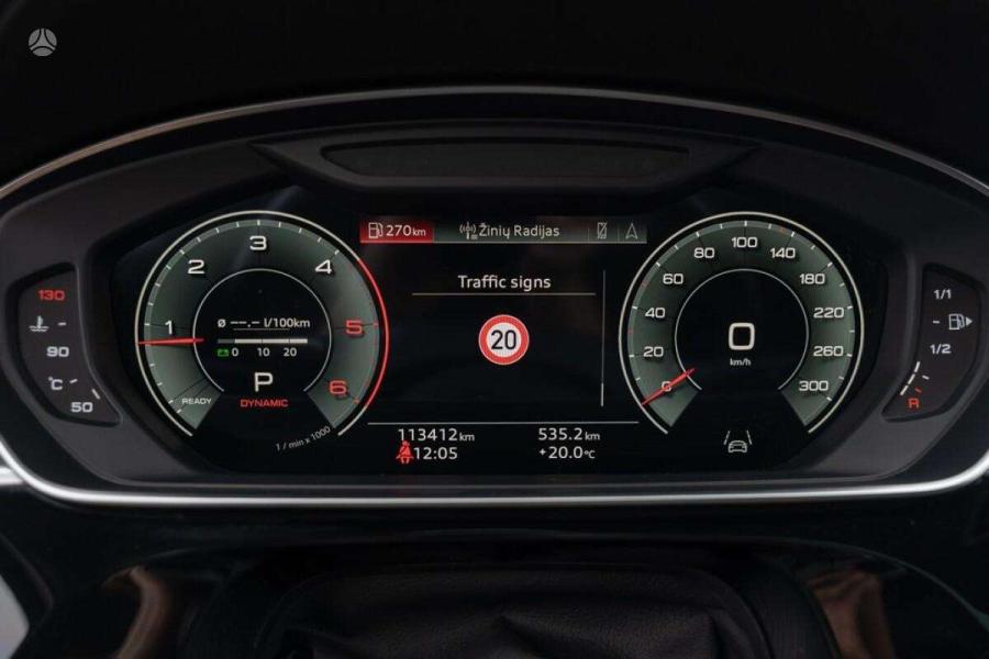 Pelēks Audi A8 2021 Viļņa, ar dzinēja tilpumu 3.00 L un nobraukumu 113 tūkst. km par 48000 €, foto 32 vietnē AUTOMOTO.COM.LV