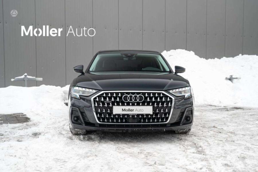 Pelēks Audi A8 2023 Viļņa, ar dzinēja tilpumu 3.00 L un nobraukumu 51 tūkst. km par 52990 €, foto 2 vietnē AUTOMOTO.COM.LV