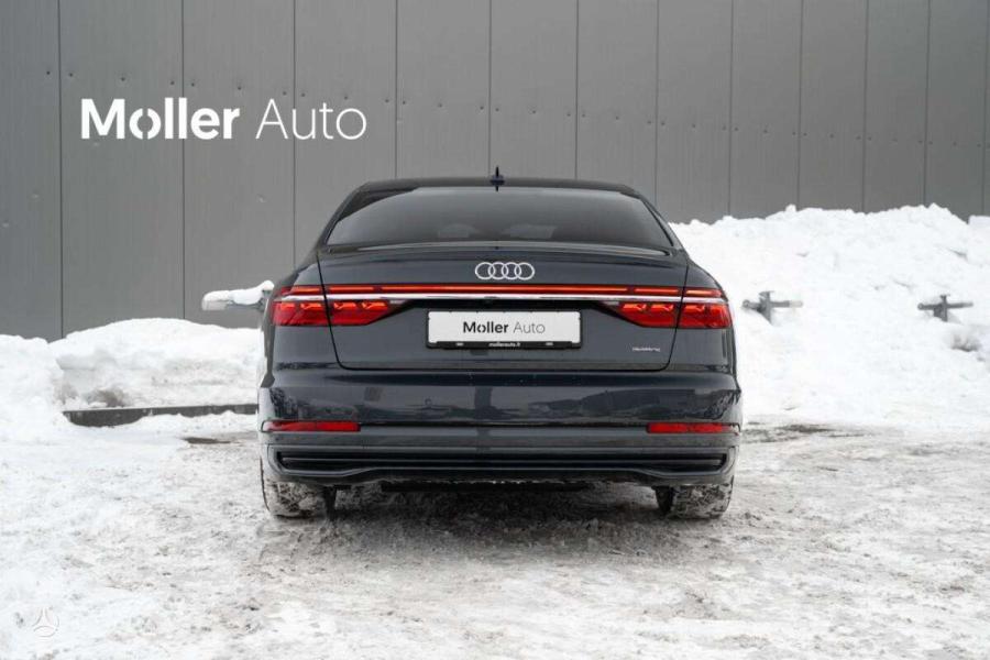 Pelēks Audi A8 2023 Viļņa, ar dzinēja tilpumu 3.00 L un nobraukumu 51 tūkst. km par 52990 €, foto 5 vietnē AUTOMOTO.COM.LV