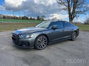 Pelēks Audi A8 2023 Rīga, ar dzinēja tilpumu 3.00 L un nobraukumu 50 tūkst. km par 63900 €, foto  vietnē AUTOMOTO.COM.LV