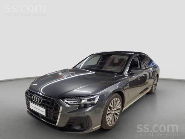Pelēks Audi A8 2025 Rīga, ar dzinēja tilpumu 3.00 L un nobraukumu 18 tūkst. km par 69900 €, foto 1 vietnē AUTOMOTO.COM.LV