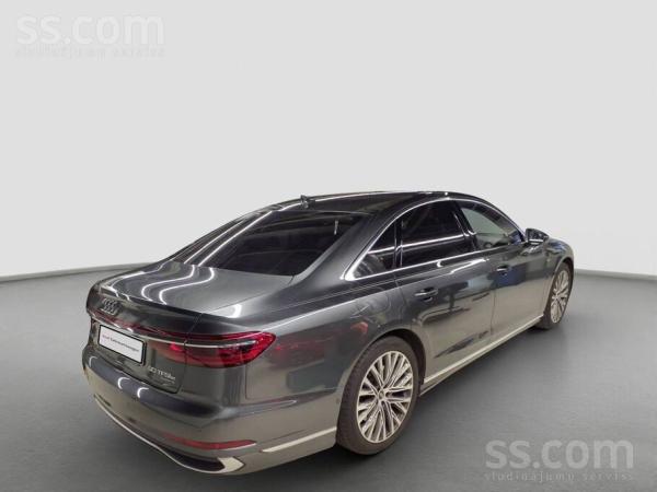 Pelēks Audi A8 2025 Rīga, ar dzinēja tilpumu 3.00 L un nobraukumu 18 tūkst. km par 69900 €, foto 2 vietnē AUTOMOTO.COM.LV