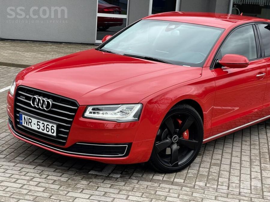 Red Audi A8 2014 in Jurmala, with an engine capacity of 3.00 L and mileage of 0 thousand km for 3950 €, photo 6 on AUTOMOTO.COM.LV