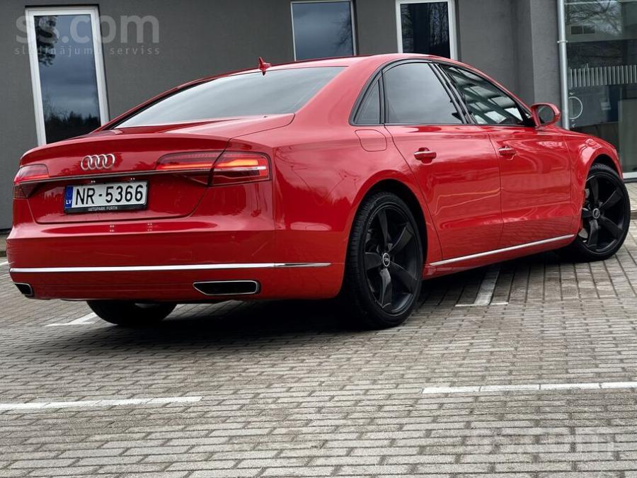 Red Audi A8 2014 in Jurmala, with an engine capacity of 3.00 L and mileage of 0 thousand km for 3950 €, photo 18 on AUTOMOTO.COM.LV